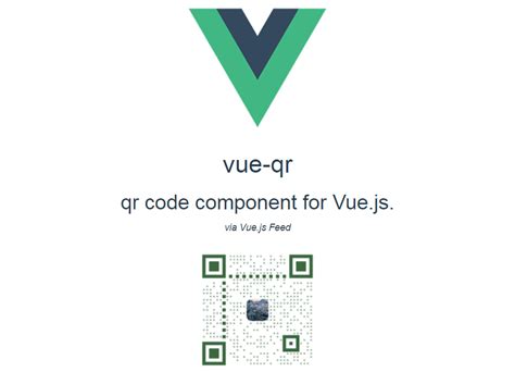 vue js wrapper for awesomeqr js vue js feed