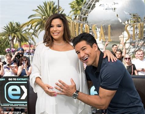 Eva Longoria Shows Off Pregnant Belly With Mario Lopez On Extra Daily
