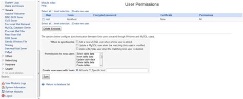 how to install mysql and php with webmin and centos 6