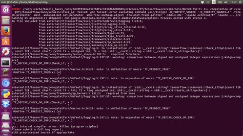 linux tensprflow serving installation error stack overflow