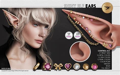 Second Life Marketplace Swallow Shiny Elf Ears