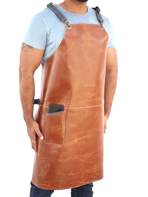 Leather Apron Apron For Men Craft Men Apron Blacksmith Etsy