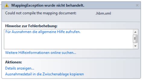 nhibernate mappingexception could not compile the mapping