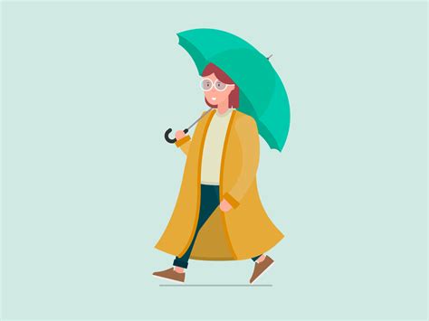 2d flat character design and walk cycle by lukey j on dribbble