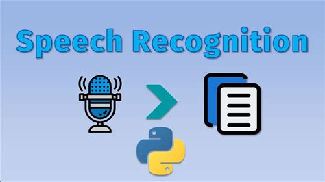 speech recognition python youtube