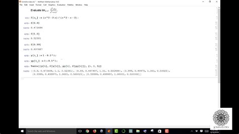 what is a limit an example in mathematica youtube