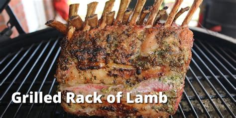 Grilled Rack Of Lamb On Big Green Egg Herb Crusted Rack Of Lamb