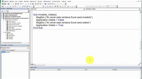 35 volver invisible la pantalla de excel en vba youtube