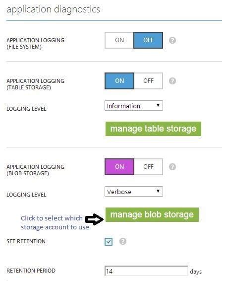 azure web app troubleshooting diagnostics logging best