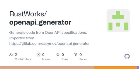 github rustworks openapi generator generate code from openapi