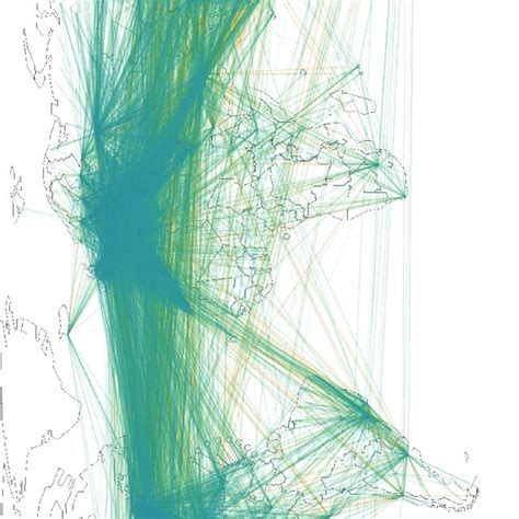 Entire Global Airline Network Diagram As At 1 December 2019 Download