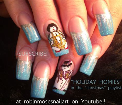 Robin Moses Nail Art Christmas Nail Art Christmas Nails Diva Nail