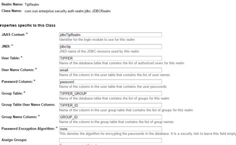 jakarta ee java jaas realm no loginmodules configured for jdbcrealm