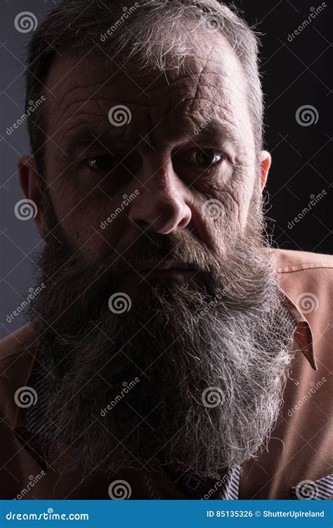 Photo Of An Angry Grumpy Old Man Looking Very Displeased Male Man With