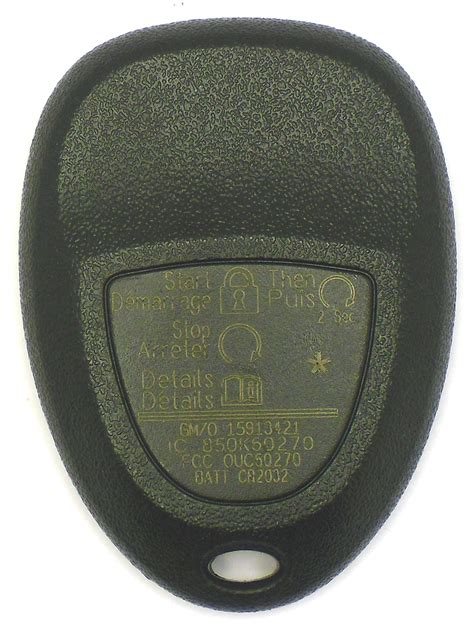 gm keyless entry suv and car remote 4 button with remote start for 2008