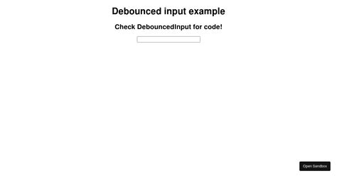 debounce example codesandbox