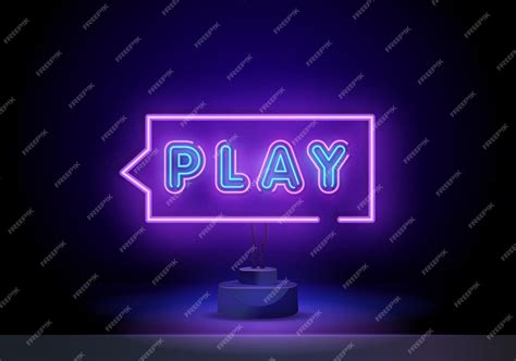 Векторная реалистичная изолированная неоновая вывеска игрового логотипа