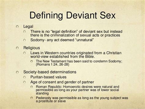 Deviant Sex Ppt