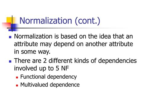 ppt functional dependencies and normalization powerpoint presentation