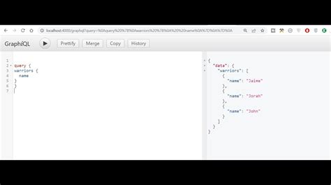 build a graphql api server in node js and express and consume it using