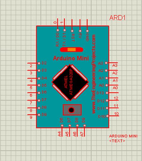 arduino mini library for proteus the engineering projects