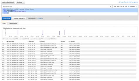 simplifying apache server logs with amazon cloudwatch logs insights