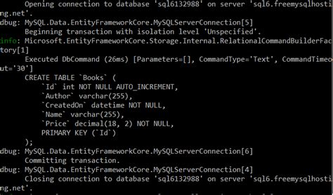using mysql in asp core dotnetthoughts