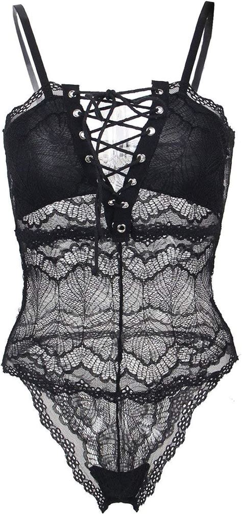 Women S Bodysuit One Lace Bodysuits Lingerie Piece Modern Casual
