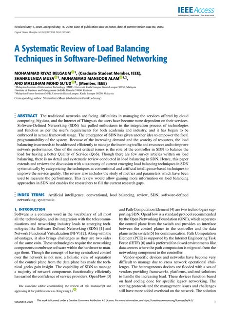 pdf a systematic review of load balancing techniques in