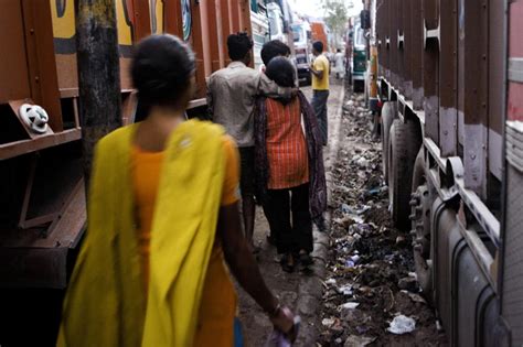 truck drivers and prostitutes at a rest area in new delhi prostitution