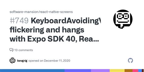 keyboardavoidingview flickering and hangs with expo sdk 40 react