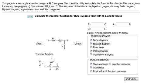 circuit analysis how to easily calculate transfer function of an lc
