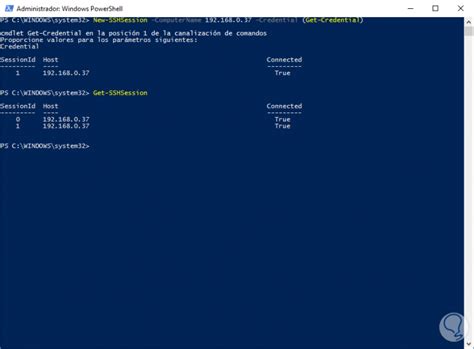 cómo ejecutar ssh en powershell windows 10 solvetic