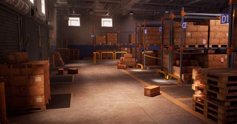 creating modular shipping warehouse in ue4