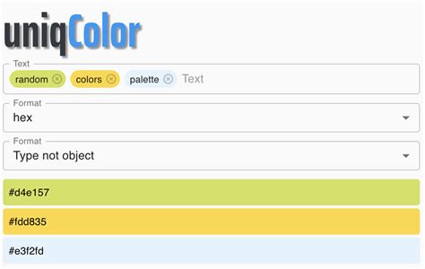 random colors palette codesandbox