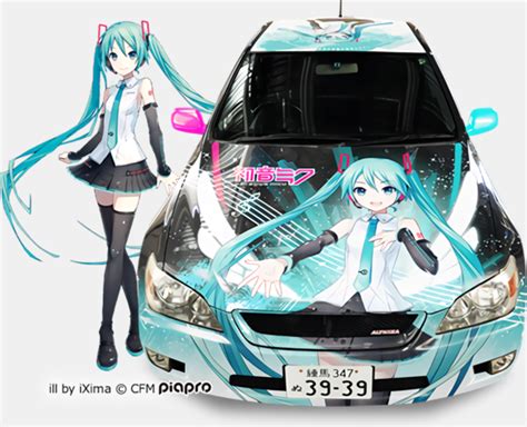 crunchyroll official hatsune miku car wrapping service