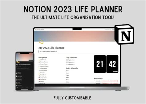 notion template 2023 all in one template notion dashboard notion