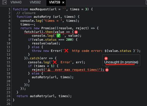 javascript error message uncaught in promise but i can t find