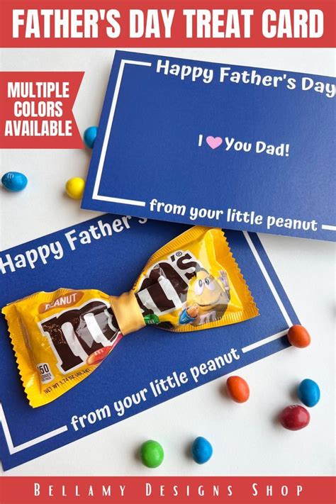 Mandm Fathers Day Treat Card Printable