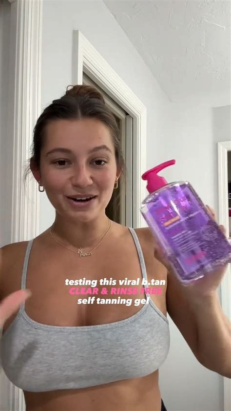 B Tan Best Clear Self Tanning Gel With Mitt Kit Glow Your Own Way