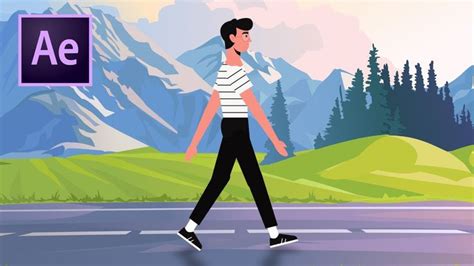 2d character walk cycle after effects tutorial no plugins needed