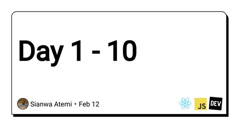 day 1 10 dev community 👩‍💻👨‍💻
