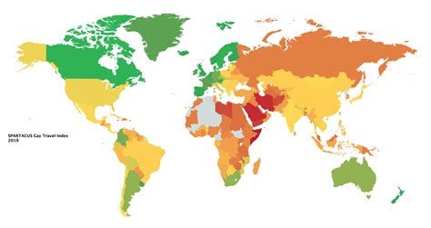Best And Worst Places To Live And Travel For Lgbt R Mapporn