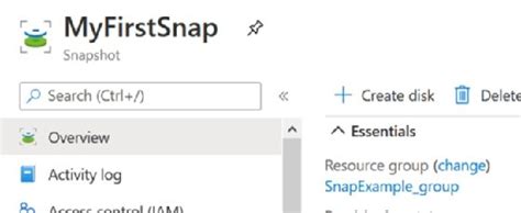 how to create snapshots for azure vms and managed disks