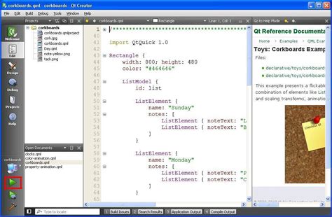 qt quick 시작하기 qtquick example 실행