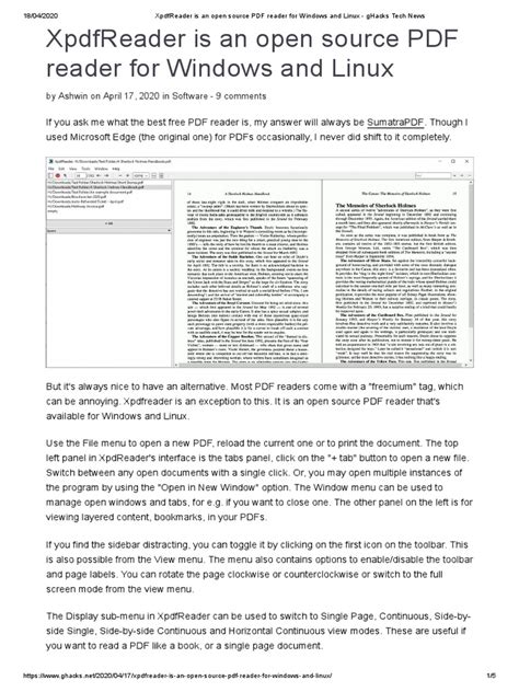 xpdfreader is an open source pdf reader for windows and linux pdf