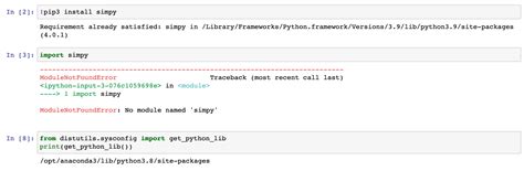 python pip installing to one folder but jupyter pulls packages from
