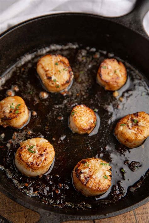 Pan Seared Scallops Browned Butter And Garlic Dinner Then Dessert