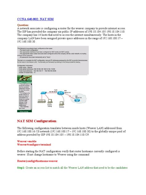 nat simulation router computing ip address