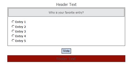 a simple php polling voting system